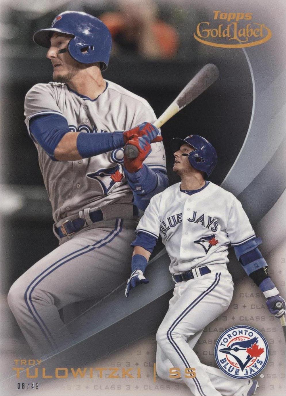 2016 Topps Gold Label - Troy Tulowitzki #12 Class 3 5x7 /49 for sale ...