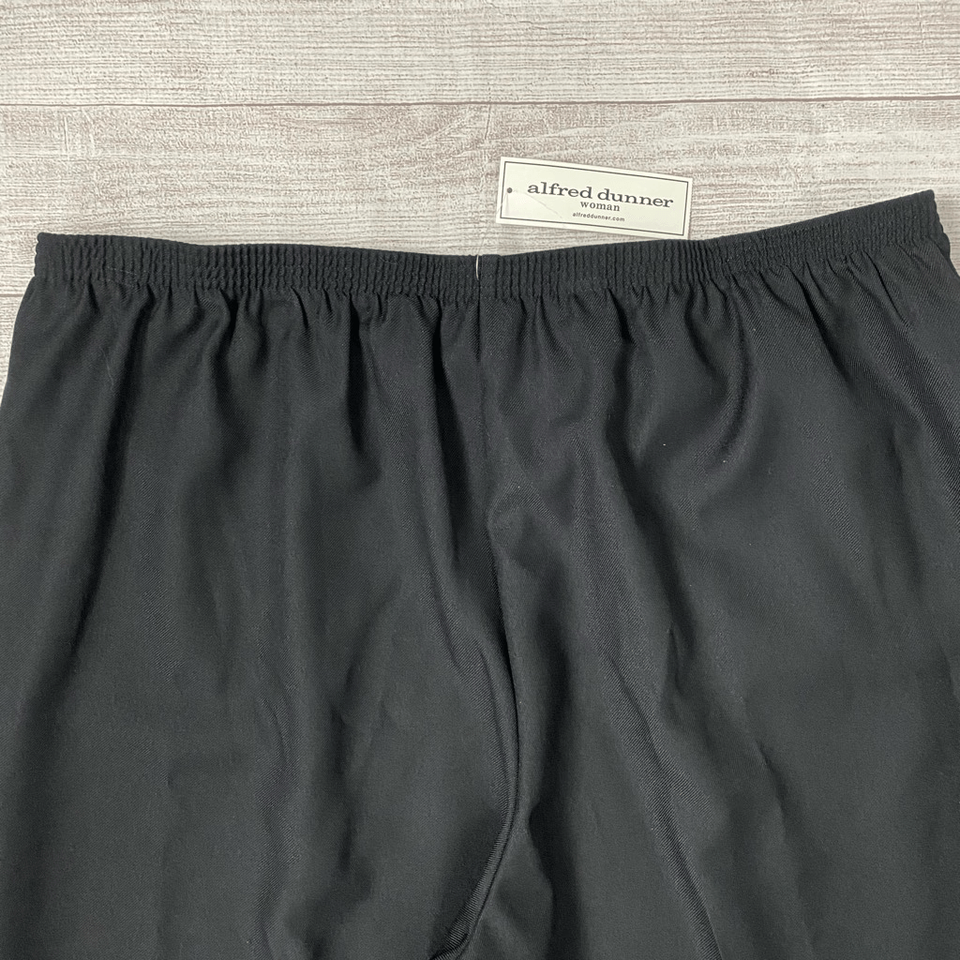 Alfred dunner women 24W pull on elastic waist slacks black brand new | eBay