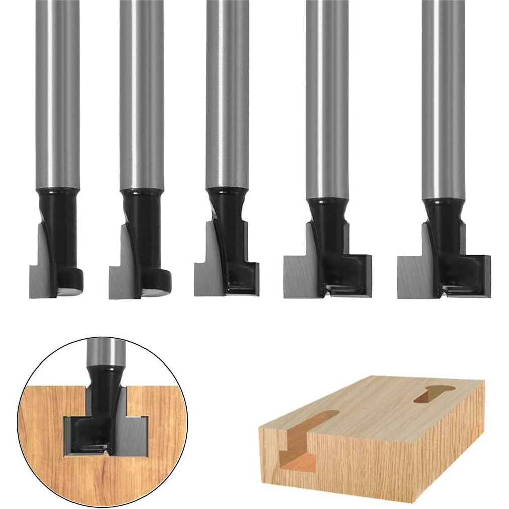 1/4" Shank T-Slot Cutter Router Bit Keyhole Router Bit for Power Tools ...