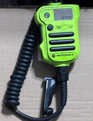 Motorola Neon Green HIGH IMPACT Remote Radio Lapel Mic XE RSM APX6000 ...