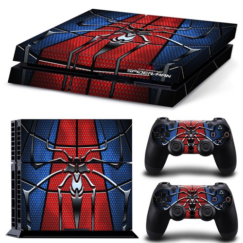 PS4 Playstation 4 Console Skin Decal Sticker SpiderMan Hero Custom ...
