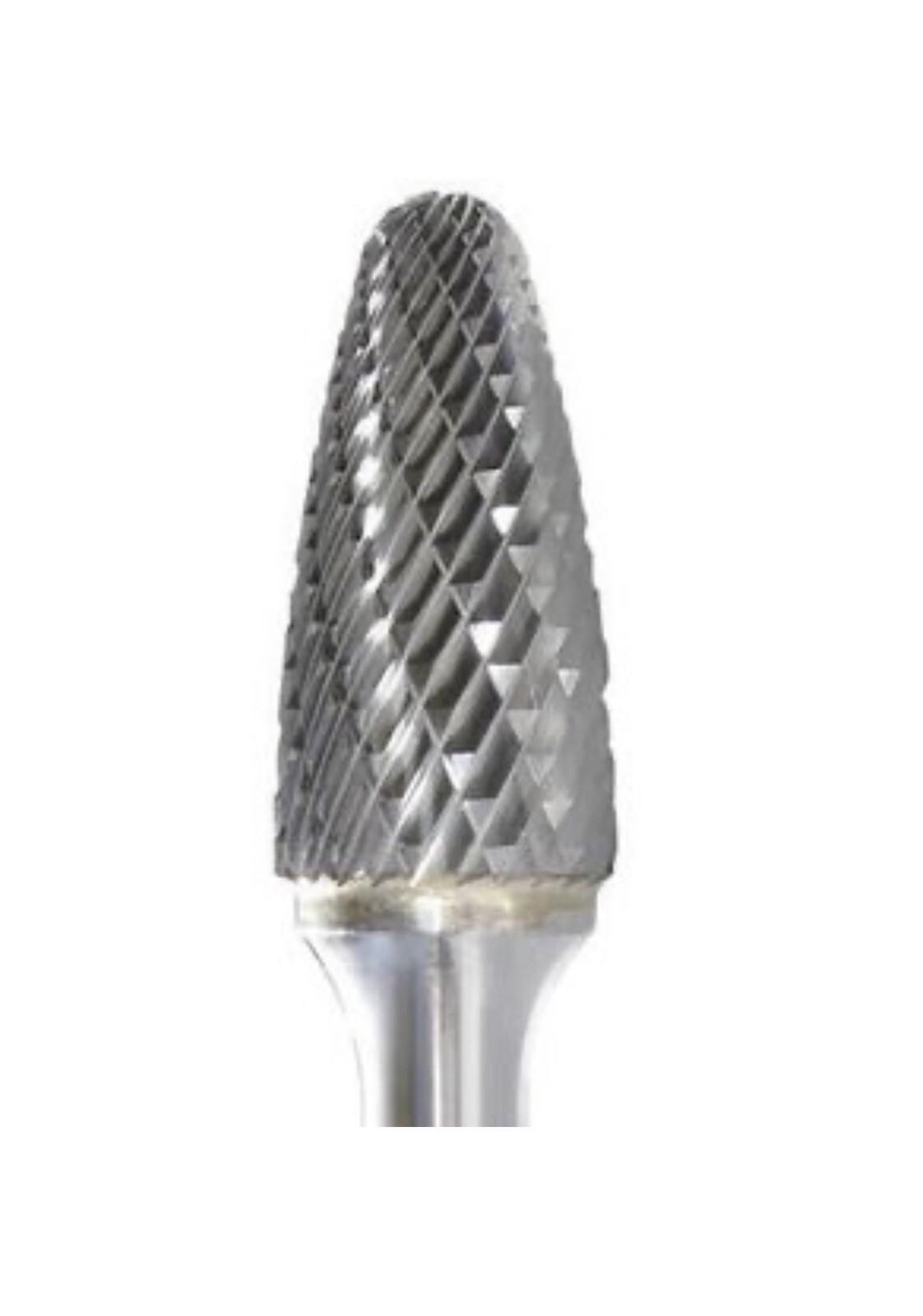 3/8" x 3/4" - 1/4" Shank Dia SF-3 Round Nose Tree Double Cut Carbide ...