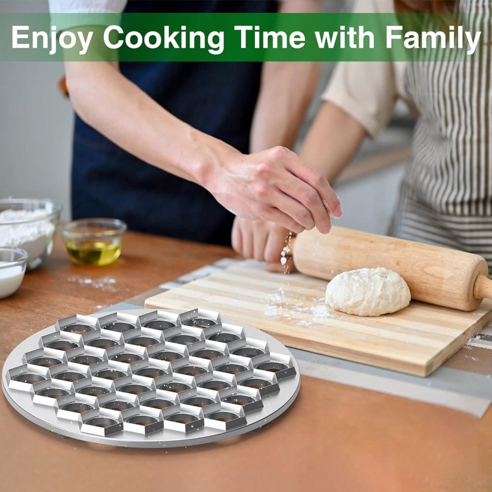 Easy to Use Dumplings Mold 37 Holes Pelmeni Maker Ravioli Cutter Home ...