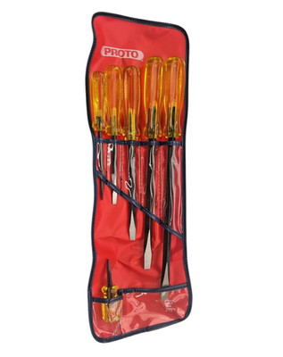 Vintage NOS Proto Professional Screwdriver Set J9806BL 6 pcs slotted ...
