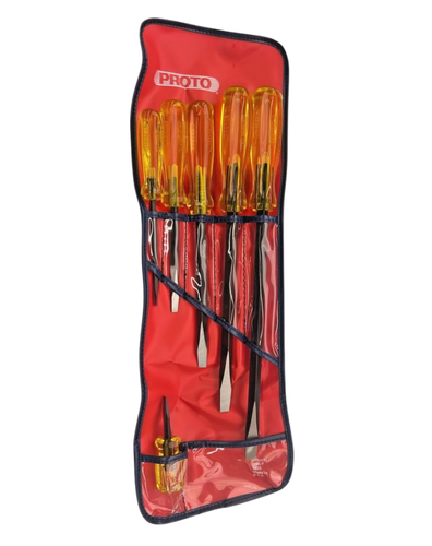 Vintage NOS Proto Professional Screwdriver Set J9806BL 6 pcs slotted ...