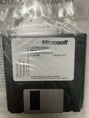 Microsoft Windows NT 4.0 Server Setup Boot Disk Set Vintage, Sealed, 3 ...