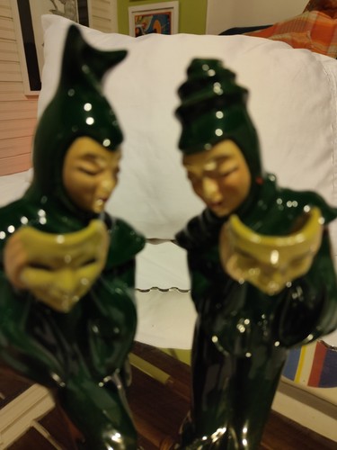 Ceramic Arts Studio Comedy And Tragedy Figurines Vintage | eBay