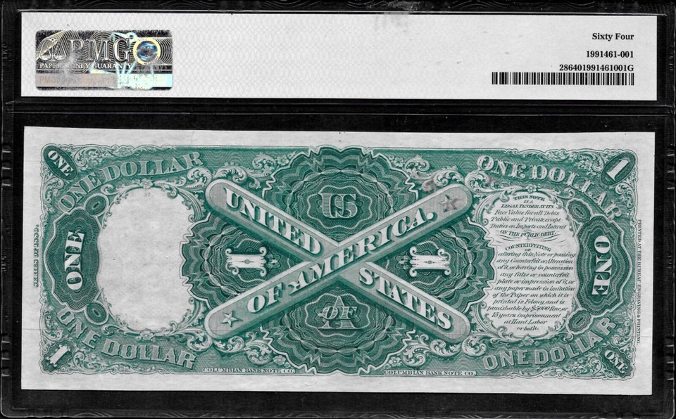 Large Size US Paper Money 1880 Legal Tender $1 Note Fr#28 PMG Choice 64 ...