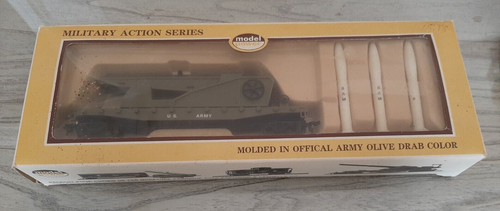 HO Model Power Military 9180 Flat Car w/ Launcher & 3 SAM Missiles ...
