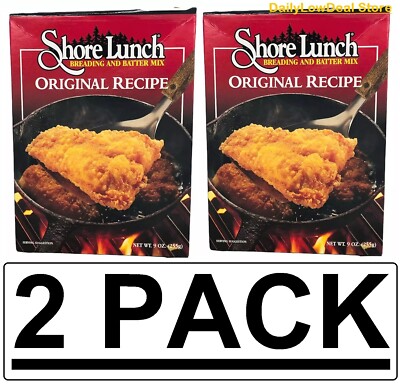 2 PACK - Shore Lunch Breading and Batter Mix Original Recipe 9 oz ...