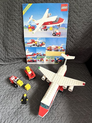 Lego 6375 Trans Air Carrier Airplane Jet Airport w/ Manual 100% ...
