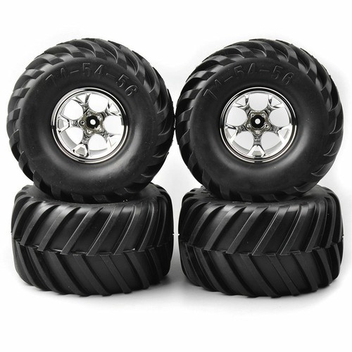 1/10 Rc Monster Truck Wheels Tires Set 130mm for Traxxas Stampede Grave ...
