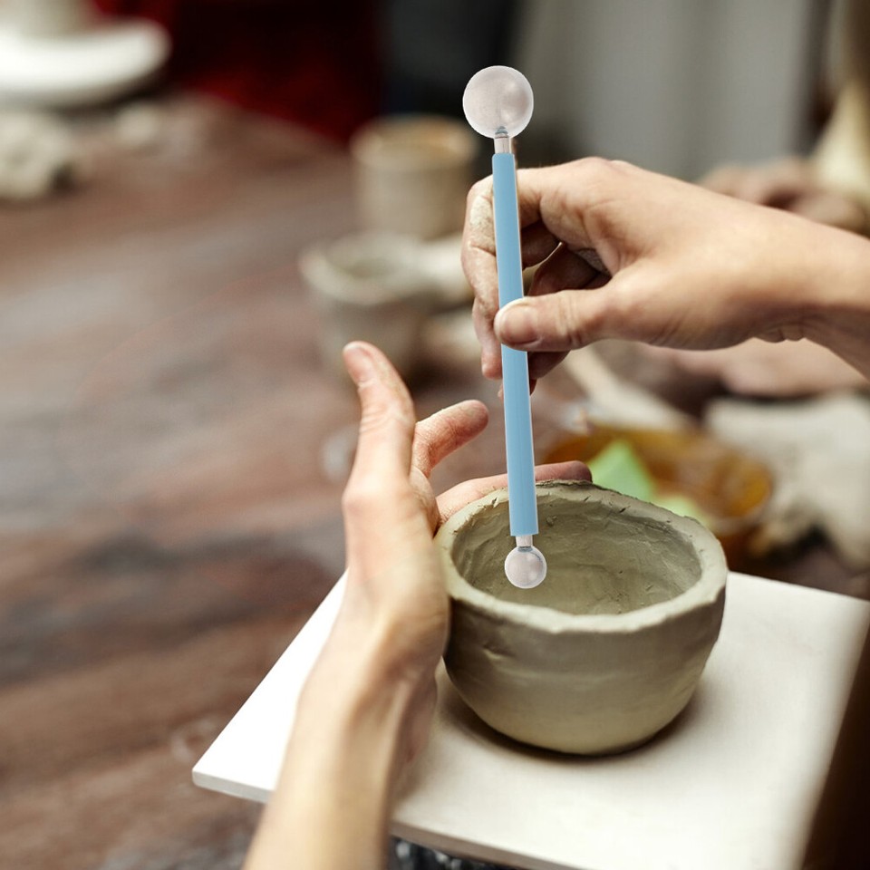 4Pcs Ceramic Craft Tools Clay Ball Stylus Clay Shaping Ball Stylus Clay ...