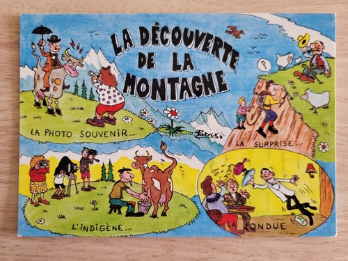 CPM HUMOUR / DECOUVERTE DE LA MONTAGNE / ILLUSTRATEUR PATRIK | eBay