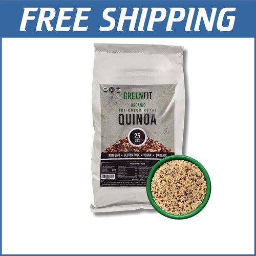 Organic Tri-Color Quinoa - Complete Protein & Essential Nutrients 25lb ...