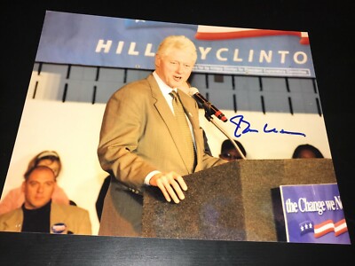BILL CLINTON SIGNED AUTOGRAPH 8x10 PHOTO AMERICAN PRESIDENT WHITE HOUSE ...