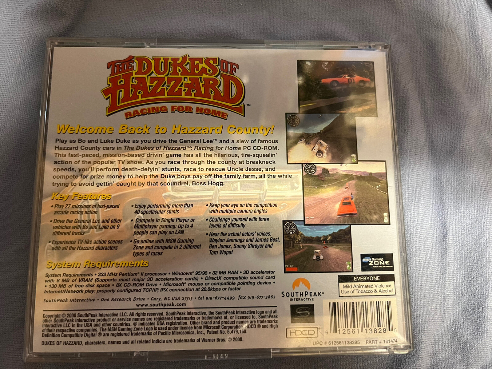 The Dukes of Hazzard Racing For Home Windows PC Game 95/98 2 CD ...