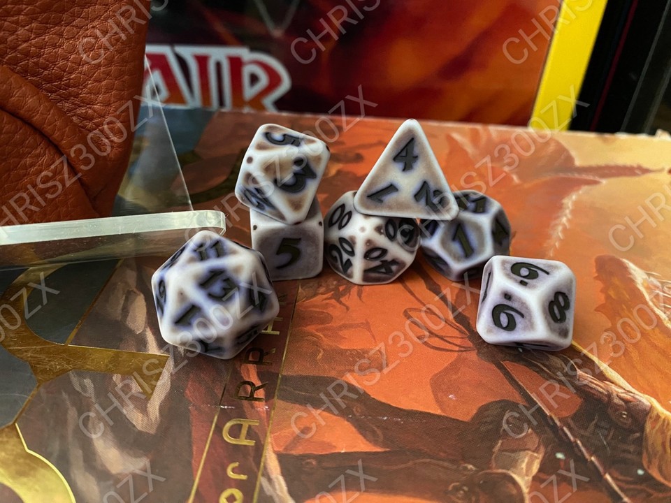 Vox Machina Grog Strong Jaw Dice Set 7 Die Hard d20 Critical Role PU ...