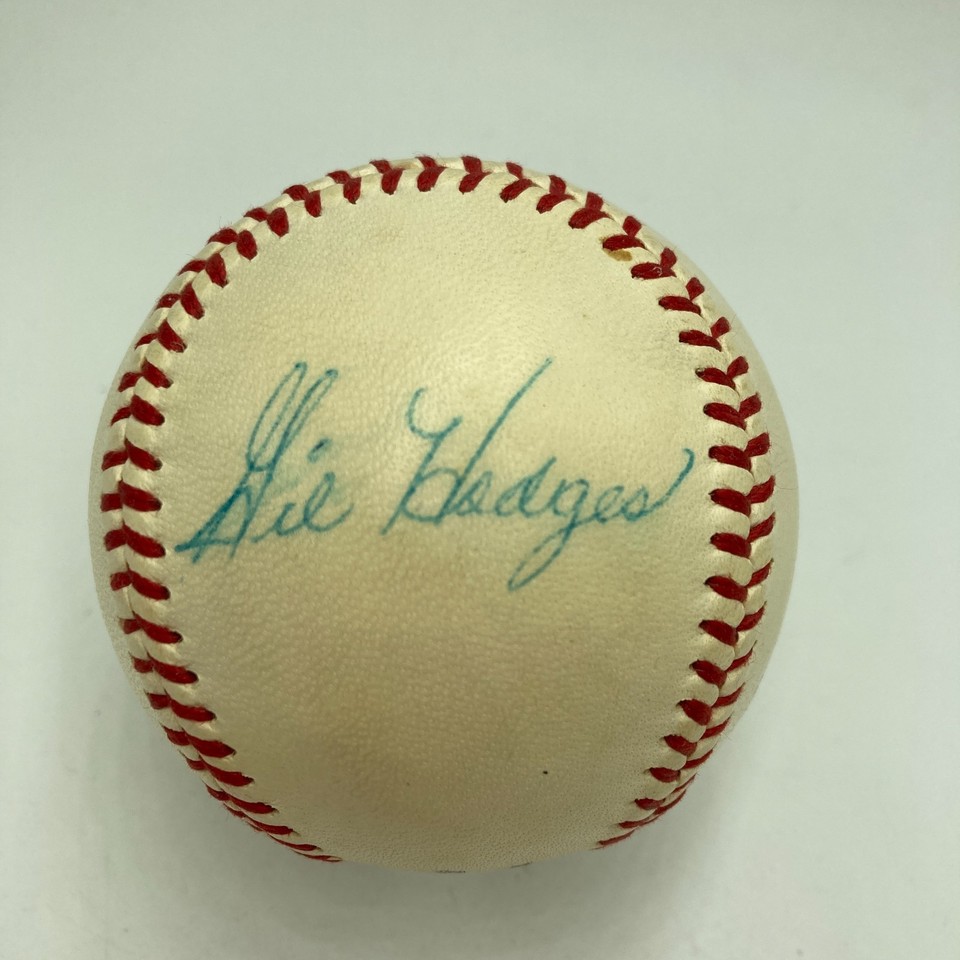 Rogers Hornsby Gil Hodges Casey Stengel Signed National League Baseball ...