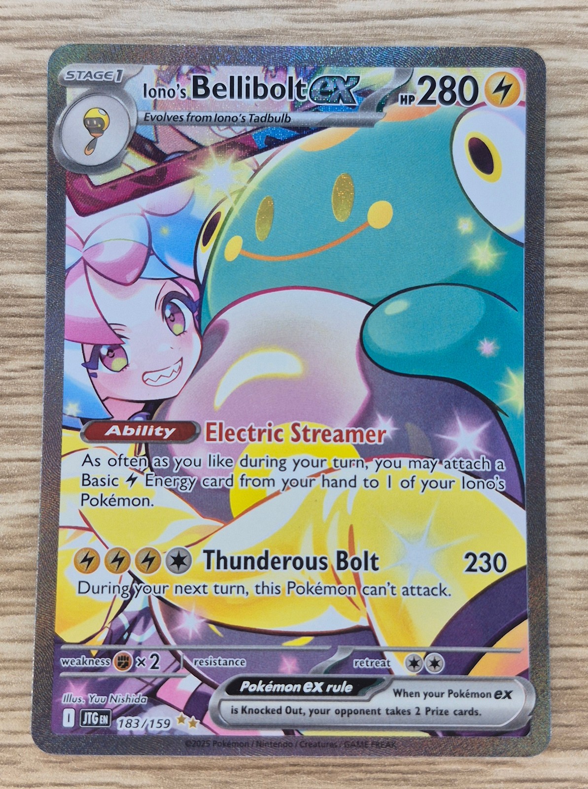 Iono's Bellibolt ex 2025 Scarlet & Violet: Journey Together #183/159 ...