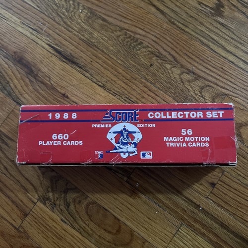 1988 Score Baseball Premier Edition Complete Factory Set 660 Cards | eBay