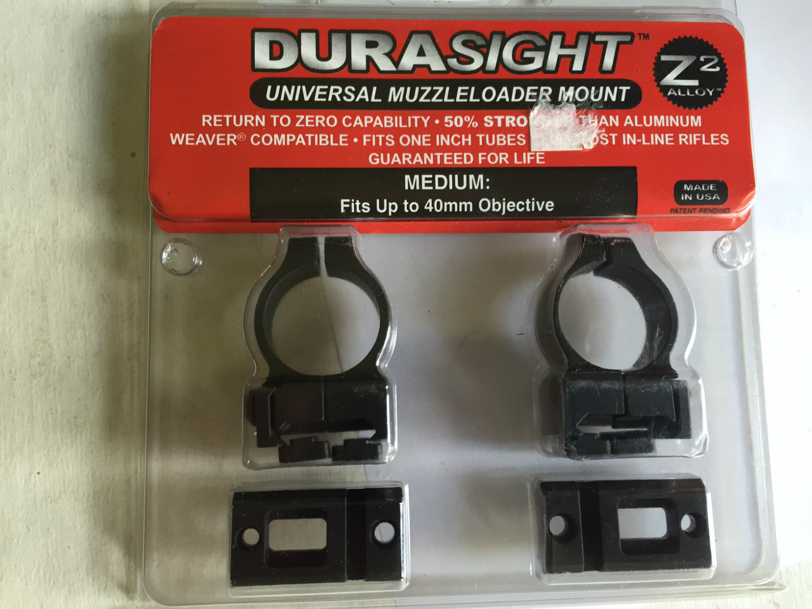 Durasight Scope Mount Rings DS402B 40mm | eBay