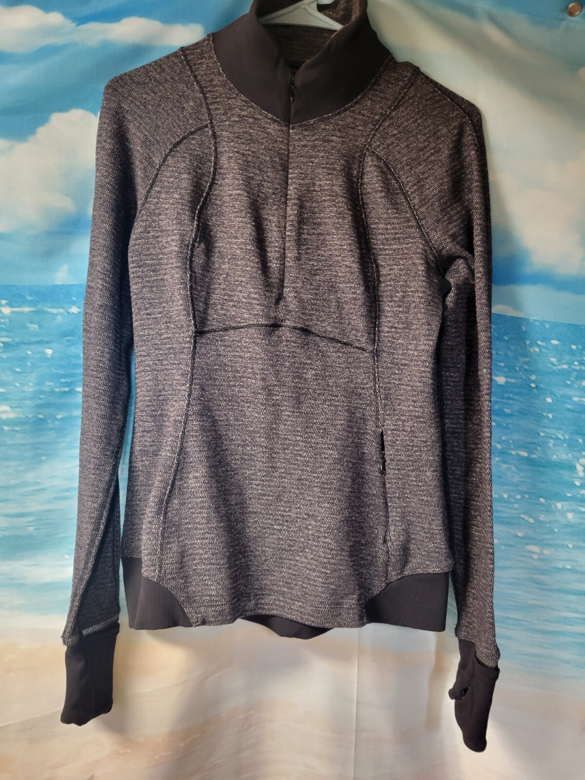 Lululemon Runderful 1/2 zip fitted jacket herringbone - Gem