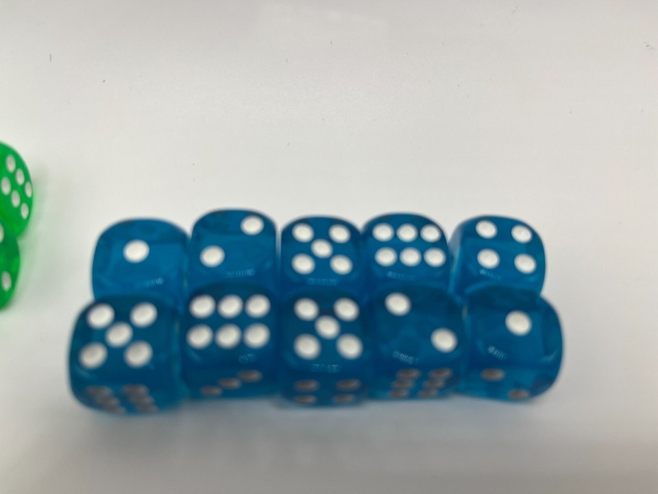 110 Pack OF COLORFUL DICE GREAT FOR GAMES AT HOME AND TEACHING IN THE ...