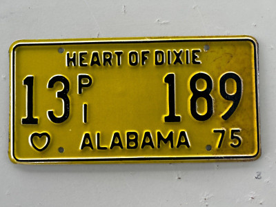 Vintage 1975 Alabama License Plate | eBay