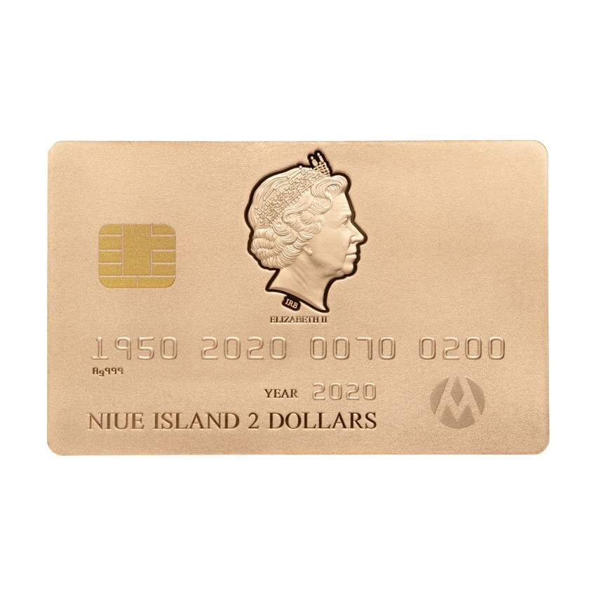 Niue 2 Dollars 2020 Silver/Gold 999. 46,46g (1,5 oz) Mate Finish ...