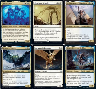 MTG Commander EDH Deck Sen Triplets 100 Magic Cards Custom Deck Esper ...