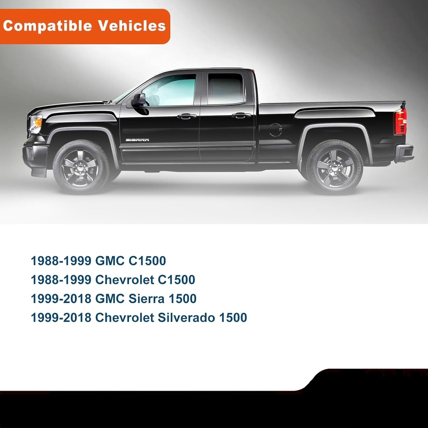 2" Rear Drop Lowering Shackle Suspension Kit for 1988-1998 Chevy GMC ...