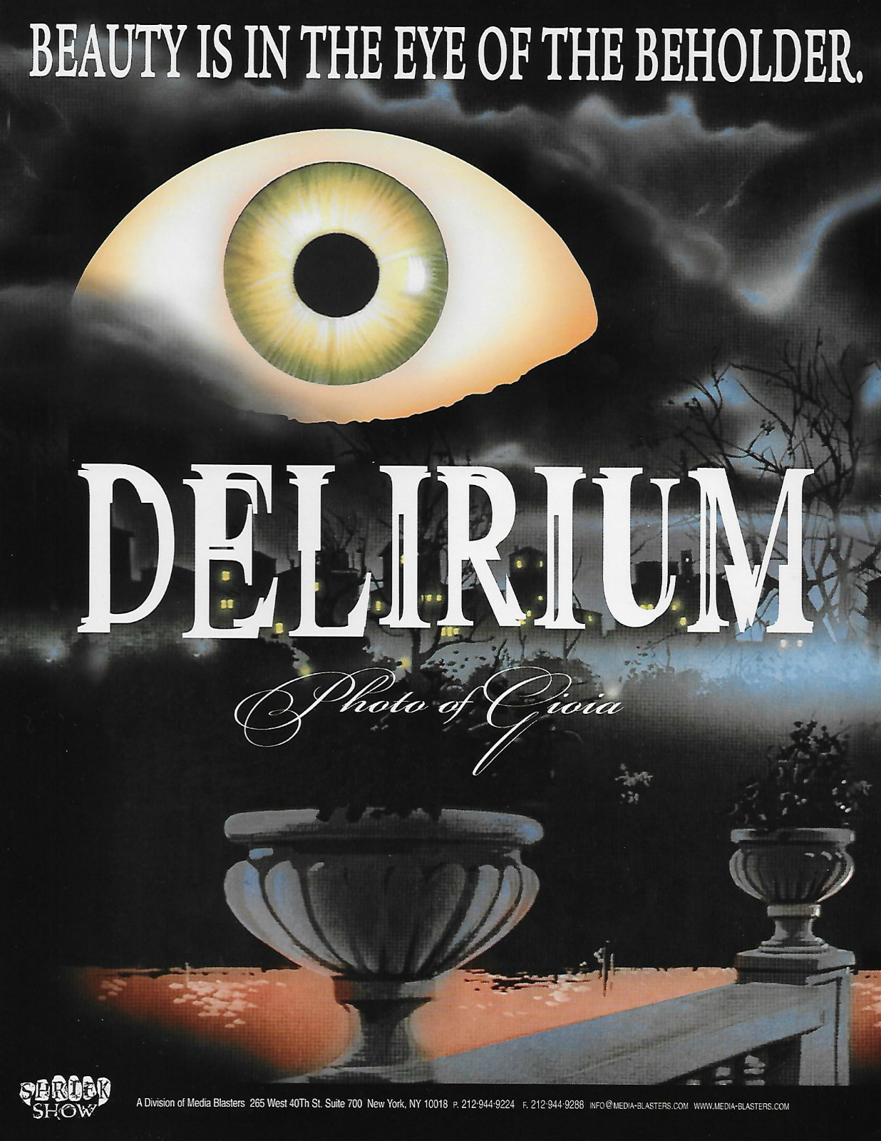 DELIRIUM: PHOTO OF GIOIA - ad sheet for dvd | eBay