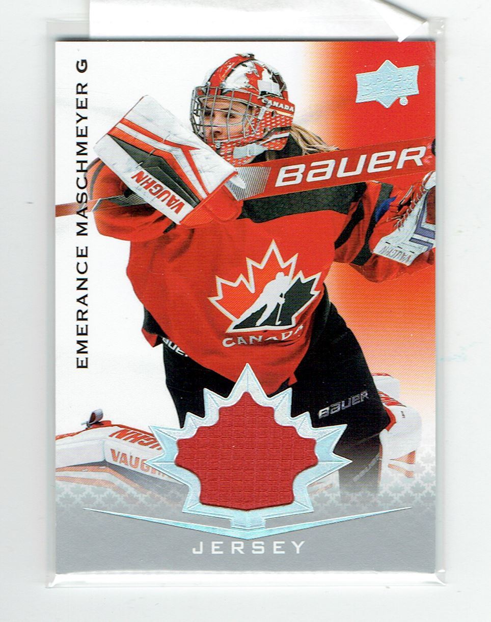 2021 Upper Deck Team Canada Juniors Hockey JERSEY CARD Emerance ...