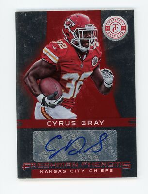2012 Panini Totally Certified #117 Cyrus Gray Freshman Phenoms Auto 058 ...
