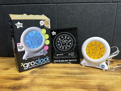 Tommee Tippee Groclock Sleep Trainer Clock White HJ020 The Gro Company ...