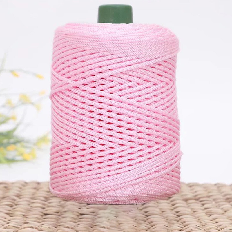 250g Crochet Yarn Ice Silk Chunky Rope Thread Hand Knitting Bag Hat ...