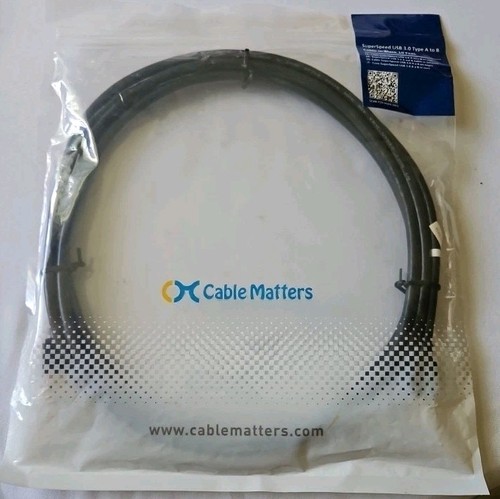 SuperSpeed USB 3.0 Type A To B Extension Cable in Black 10 Feet by Cable Matters | eBay