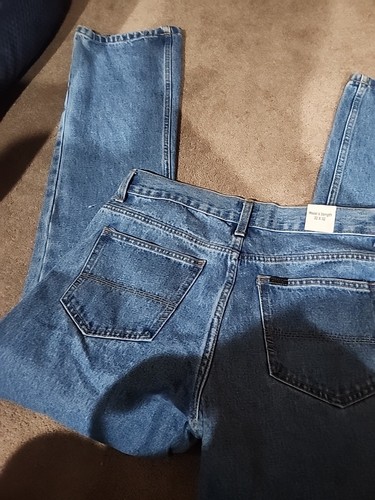 Men's Lee Regular Fit Straight Leg Denim Blue Jeans Size 32x32 RN ...