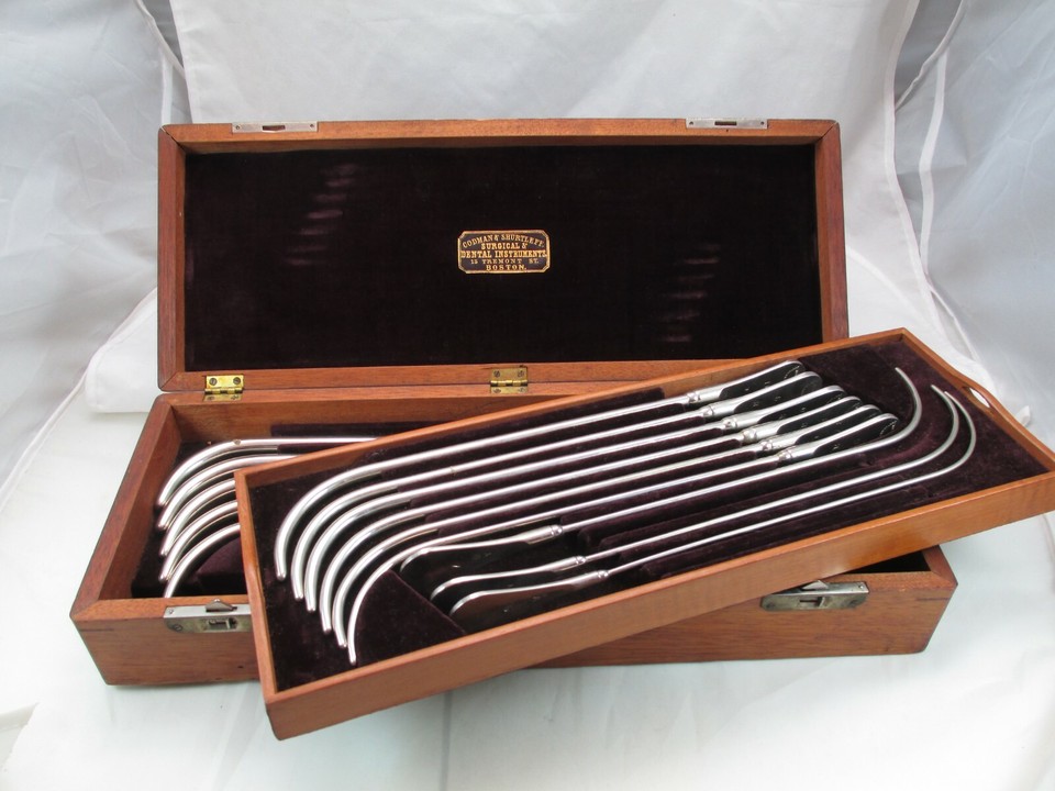 Codman & Shurtleff Civil War Medical Surgeon Urethral Sounds Staves Kit ...
