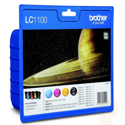 Genuine Original Brother LC1100 Multipack Cyan Magenta Yellow Black ...