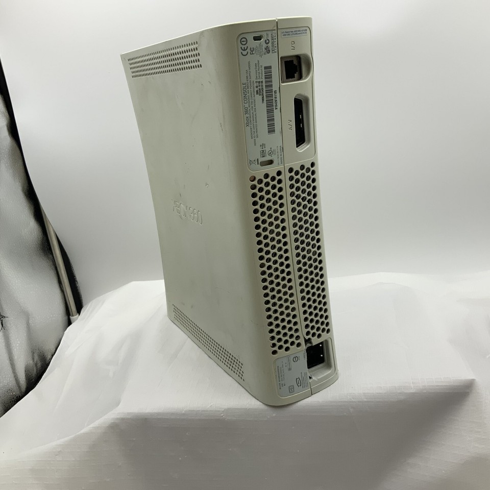 Xbox 360 Core Console Video Game System White FOR PARTS ONLY - UNTESTED ...