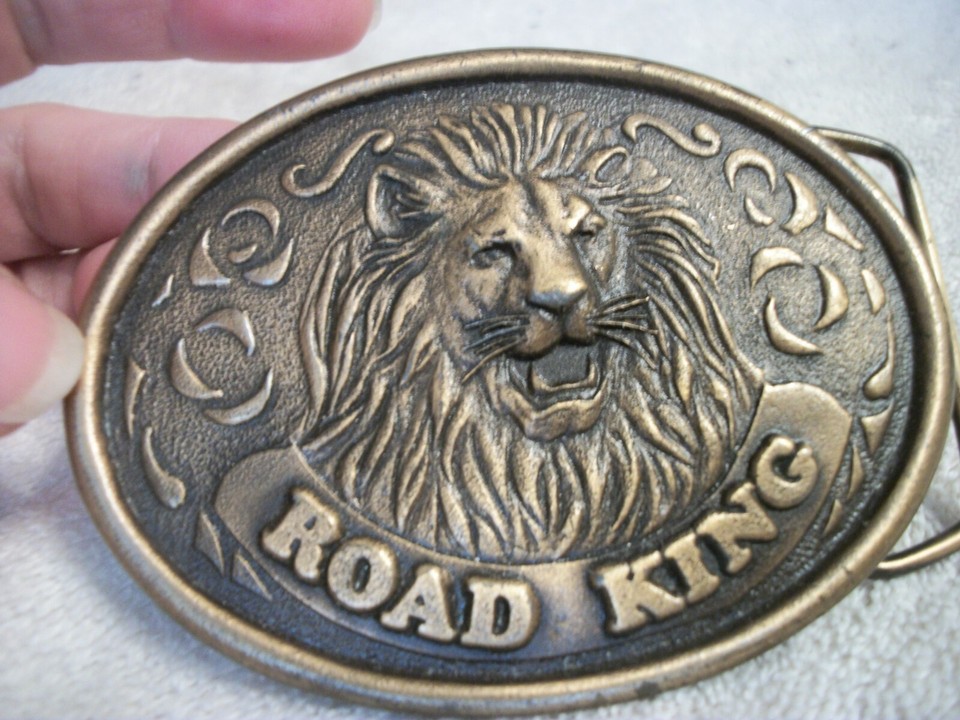 Road King Driver’s Club Belt Buckle -76th Truck Stop - Roaring Lion | eBay