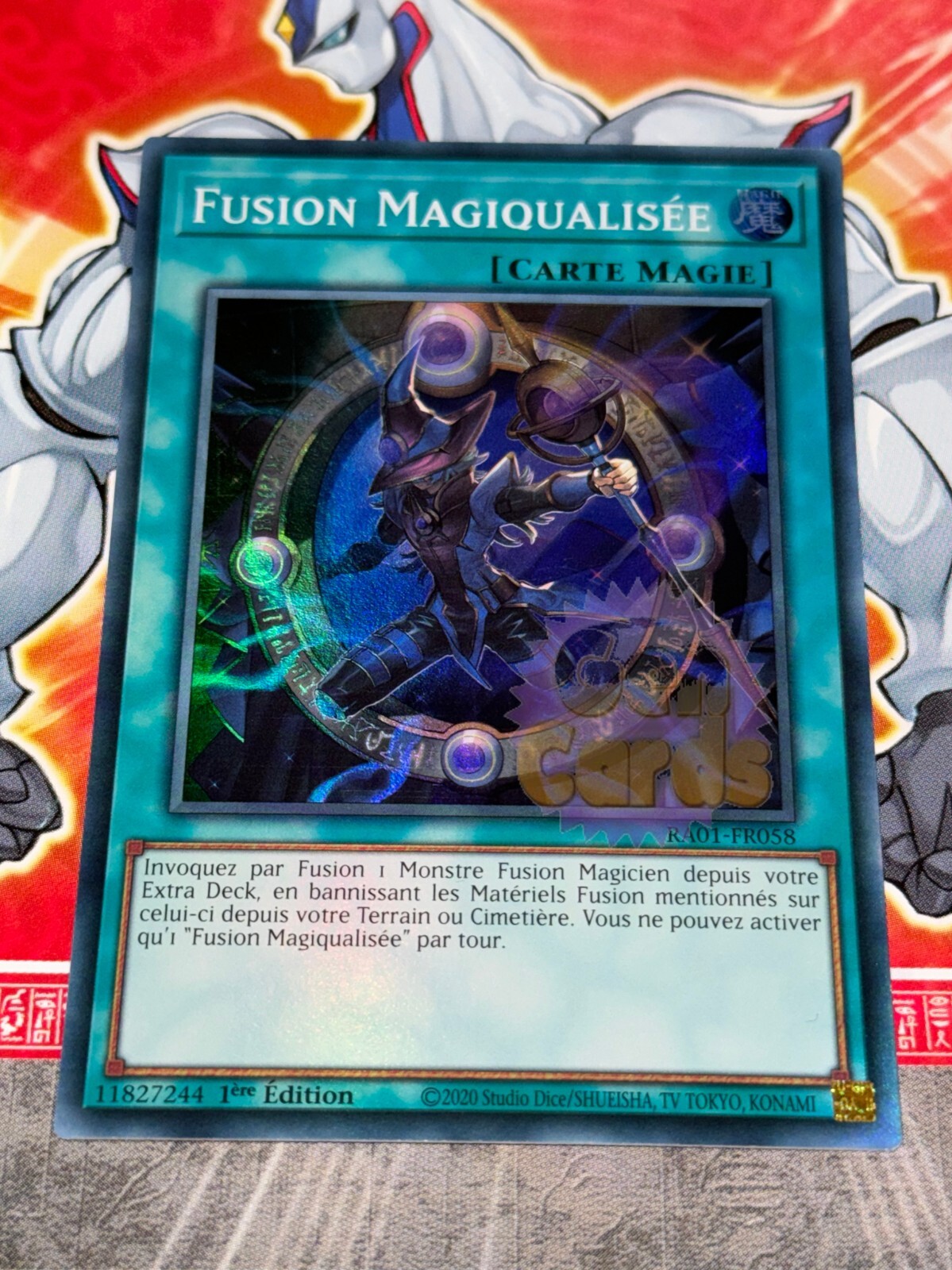 Carte Yu Gi Oh FUSION MAGIQUALISEE RA01-FR058 SUPER RARE | eBay