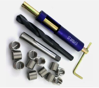 M16 x 1.5 Helicoil Thread Repair Kit Drill and Tap Insertion tool | eBay
