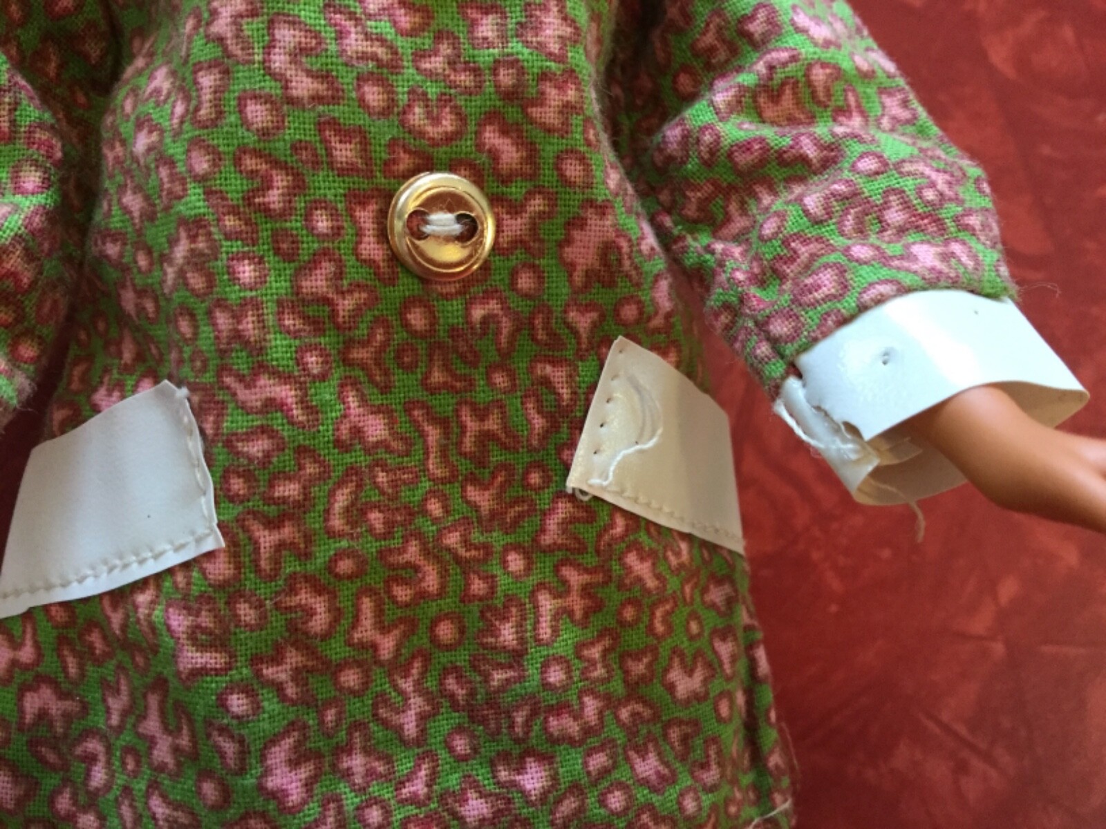 Vintage 60s Mod Era Barbie Clone Doll Green Pink Mini Dress Shillman ...