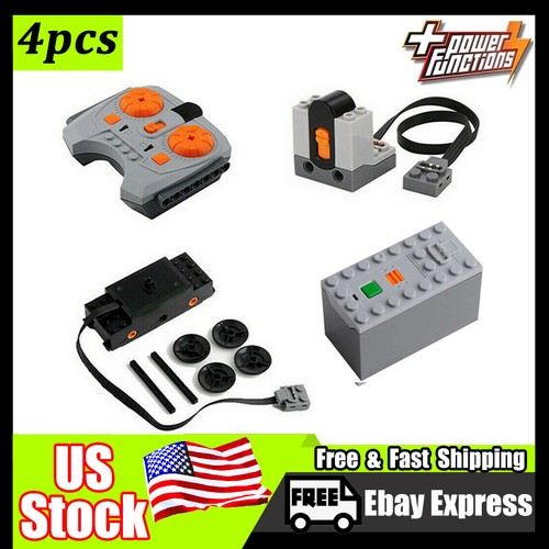 4pcs Power Functions Battery Box Train Motor IR Receiver Controlled For ...