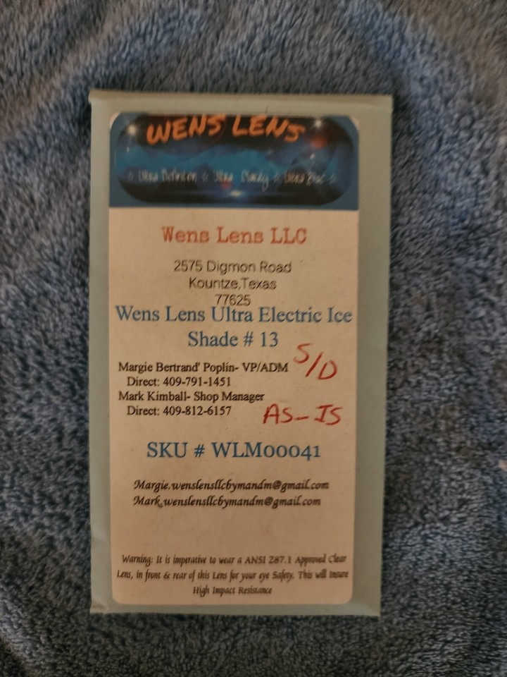 Wens lens original, azure, and electric ice scratch and dent product | eBay