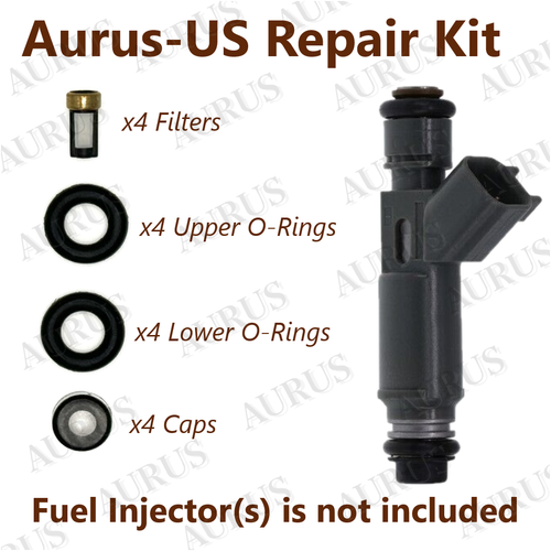 x4 FUEL INJECTORS REPAIR KIT FOR 2005-2007 Pontiac Chevy Saturn 2.4L I4 ...