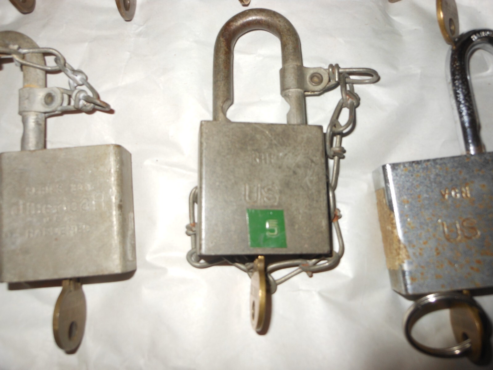 Vintage American Series 200 Military Padlock Lock With Key, sale is for ...